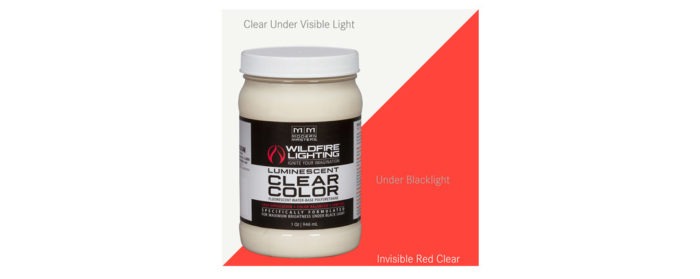 Wildfire Invisible Clear Colors | Invisible Black Light Paints