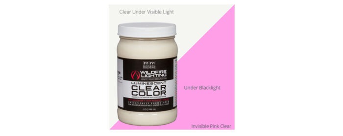 Wildfire Invisible Clear Colors | Invisible Black Light Paints