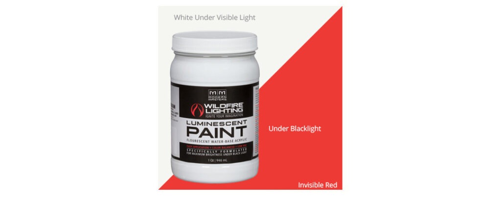 Wildfire Invisible Luminescent Paints | Acrylic Black Light Paints